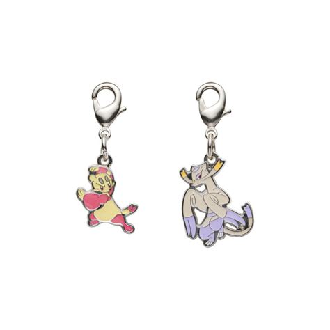 Metal Keychains Set Mienfoo・mienshao Pokémon Meccha Japan