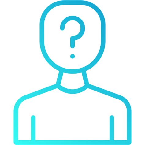 Missing Person Generic Gradient Outline Icon