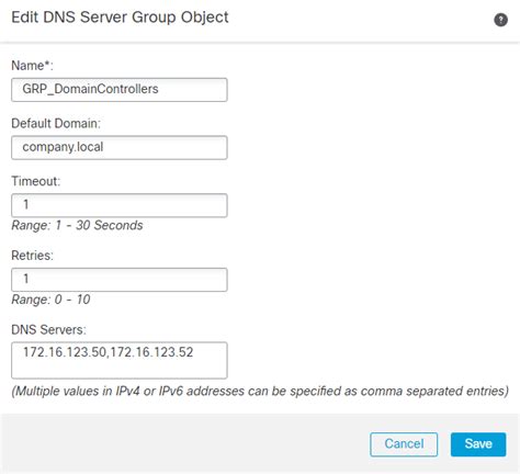Solved Firepower Thread Defense 1150 Dns Servers Over Management Diagnostic Cisco Community