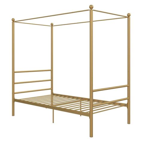 Gold Twin Canopy Bed Frame Dhp Kora Gold Twin Canopy Bed In The Beds
