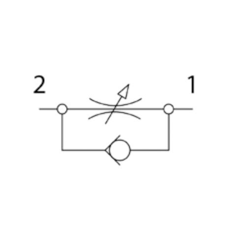 Needle Flow Control Valve With Reverse Flow Check Jonlin Hydraulics