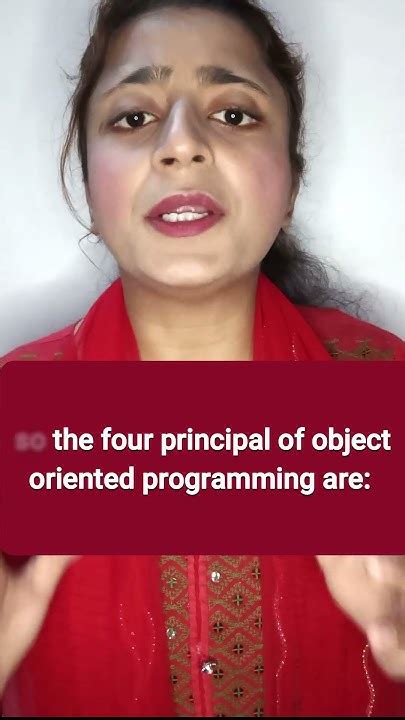 What Are The Four Basic Principles Of Object Oriented Programming Oop Shorts Youtube
