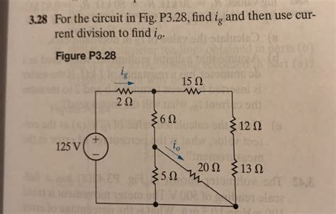 solved 3 28 for the circuit in fig p3 28 find ig and then