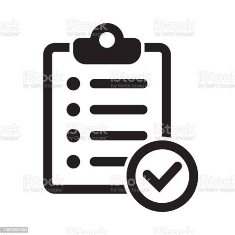 배경에 격리된 플랫 스타일의 마크 아이콘이 있는 클립보드 웹 사이트 및 앱 디자인에 대한 체크리스트 기호입니다 0명에 대한 스톡 벡터 아트 및 기타 이미지 Istock