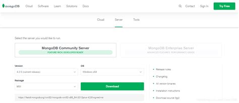 windows下 mongodb4 2安装教程 mongodb4 2百度云 csdn博客