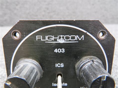 403 flightcom panel intercom unit square mount with cut edges