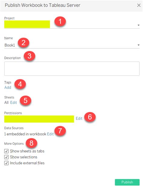 Publish A Workbook Tableau Data Vizzes