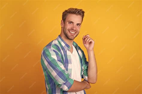 Premium Photo Keep Smiling Man With Smiling Face Happy Guy Portrait