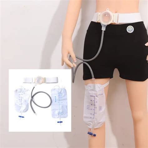 Washable Reuseable Urostomy Bag Drainable Pouch Lateral With Adjustable