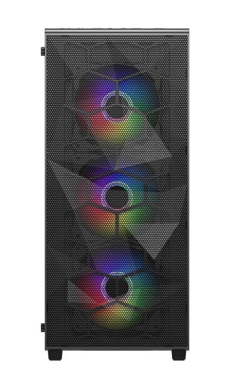 Powercase Atx Gaming Case Usb X Mm Radiator Support Fans Tower Computer Case Buy