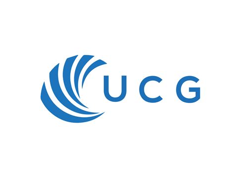 Ucg Letter Logo Design On White Background Ucg Creative Circle Letter