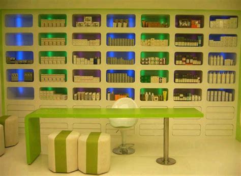Modern Drug Store Design Ideas With Interior Lighting
