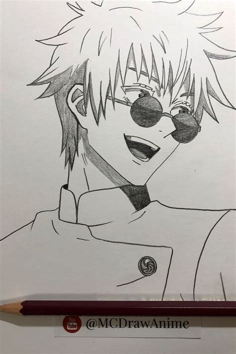 Gojo Satoru Drawing Sketch Hard