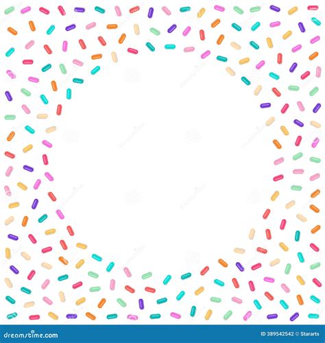 Sprinkle Pattern Rainbow Dotted Lines On White Background Small Dash