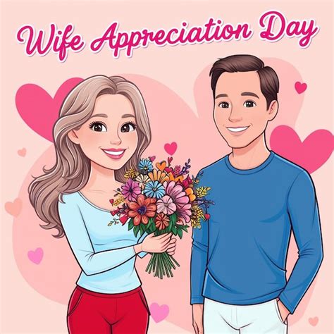 National Wife Appreciation Day Celebrate Premium Ai Generated Image