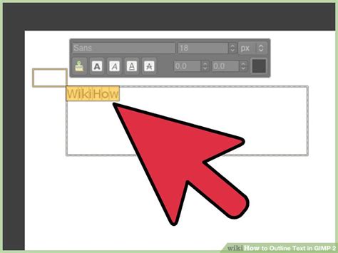how to outline text in gimp 2 with pictures wikihow