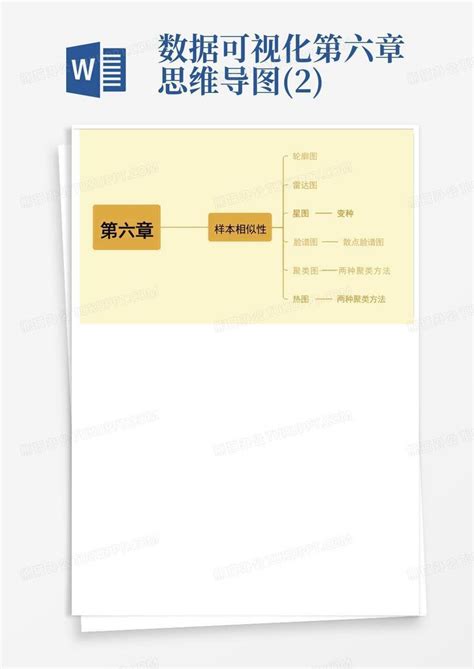 数据可视化第六章思维导图2word模板下载编号lmbkdevd熊猫办公 数据可视化第六章思维导图2word模板下载编号lmbkdevd熊猫办公