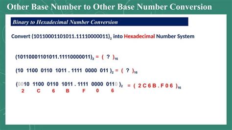 number systems conversion and solution with exercise pptx