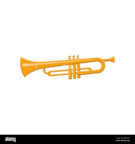 Classic Orchestral Trombone Cartoon Illustration Stock Vector Image