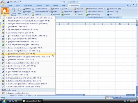 Pre Release Asap Utilities Version 413 Rc3 Excel 2007 Ribbon Asap