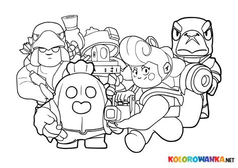 Kolorowanki Brawl Stars Do Wydruku Kolorowanki Z Brawl Stars