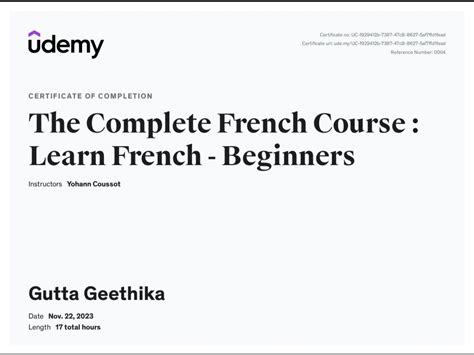 gutta geethika on linkedin bonjour i have successfully completed