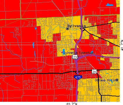 Sylvania Township Lucas County Ohio Oh Detailed Profile