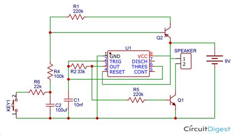 Building A Wailing Siren Circuit Using A 555 Timer Ic