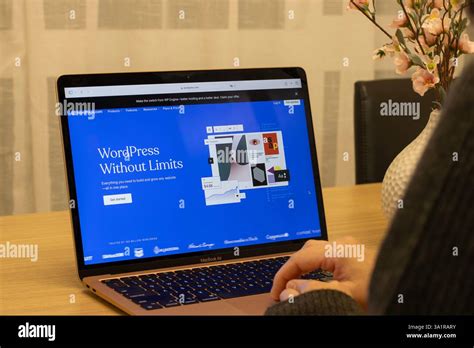 A Woman Learns To Create Her Own Website With Wordpress From Her Macbook Wordpress Is A Web