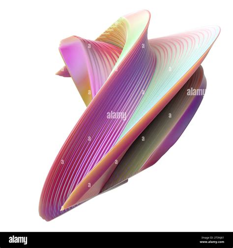 Isolated Contemporary Art Sharp Geometry Pink Elegant Modern 3d