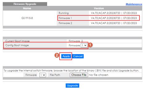 How To Upgrade Switch Firmware Via Web Gui V470 Or Older Firmware Version — Zyxel Community