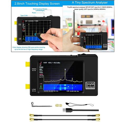 Handheld Spectrum Analyzer 2 8 Touchscreen Mf Hf Vhf Uhf Input Eur 51 49 Picclick De