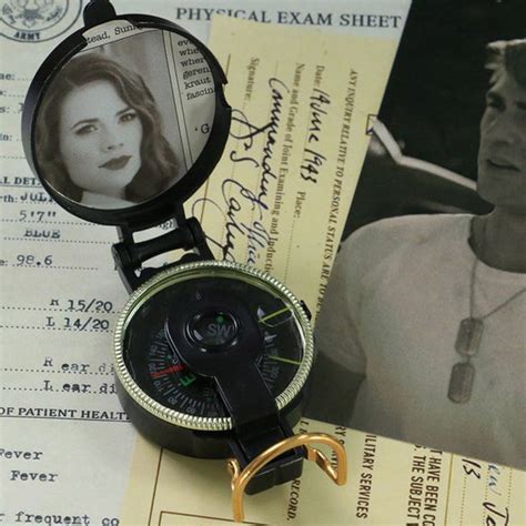 11 Peggy Carter Compass Movie Prop Replica Movie Props Superhero Facts Marvel Photo