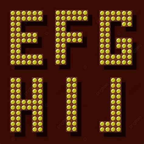Light Letters Typescript Cinema Letter Vector Typescript Cinema