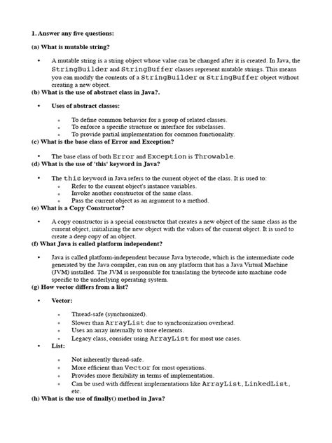 Java Pdf Method Computer Programming Class Computer Programming