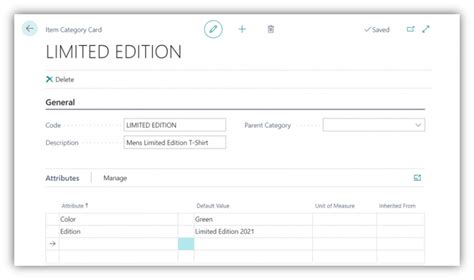Item Attributes In Dynamics 365 Business Central