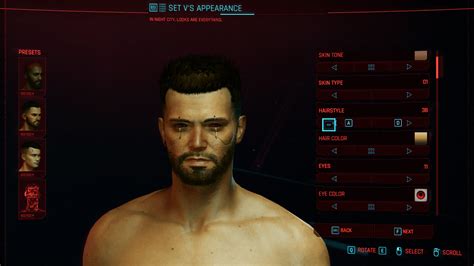 Promo Cover Art Male V Preset Cyberpunk 2077 Mod