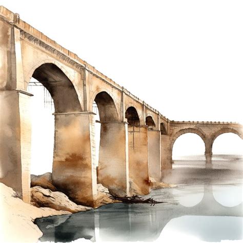 Premium Ai Image Illustration Of Bridge