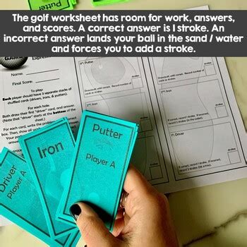 Simplifying Rational Expressions Golf Game By Math Giraffe TpT