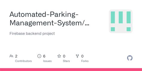 github automated parking management system aa05 parking lot firebase