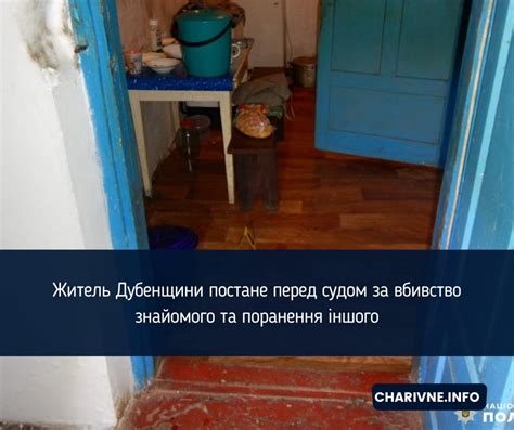 Житель Дубенщини постане перед судом за вбивство знайомого та поранення