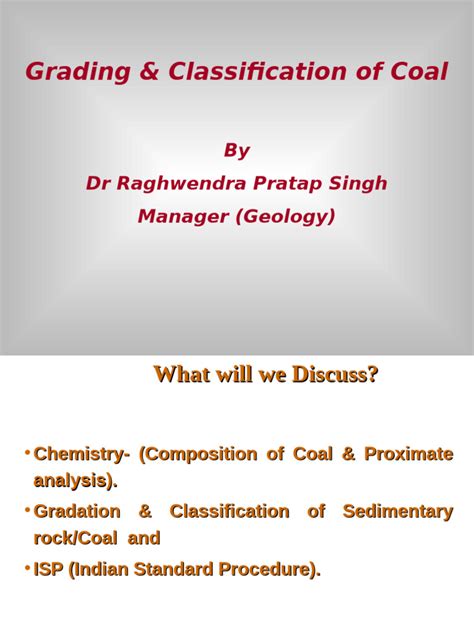 Classification Grading Of Coal Pdf Coal Rock Geology
