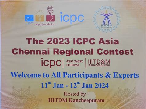 Icpc2023 Teamachievement Programming 56thrank Chennairegionals