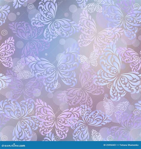 Seamless Background With Butterflies Stock Vector Illustration Of Fabric Contrast 25950451