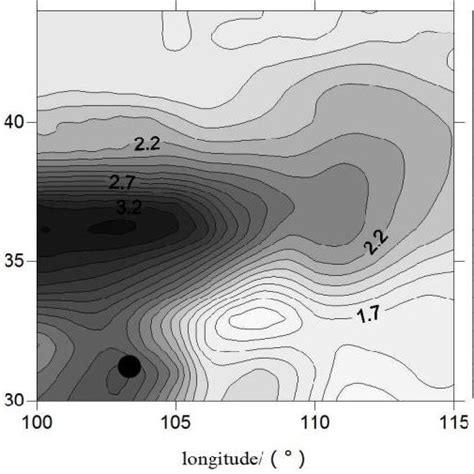Spatial Superposed Map Of Variation Ratios Of Wenchuan Earthquake