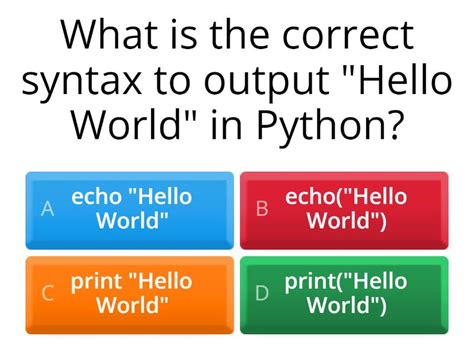 Python Concepts Revisited Quiz