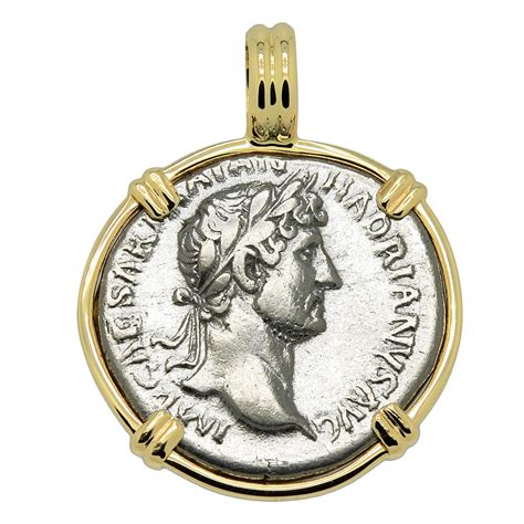 Hadrian And Fortuna Roman Denarius Necklace