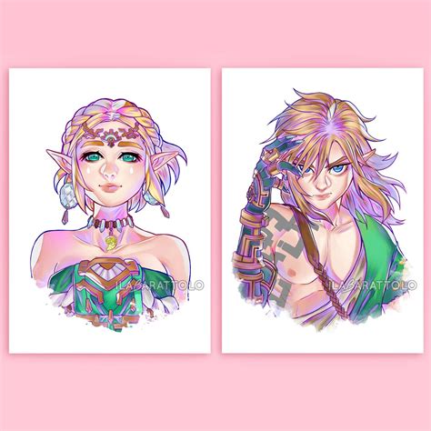 A5 Print The Legend Of Zelda Totk Archaic Tunic Link Sage Of Time