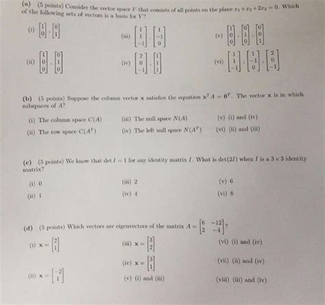 solved consider the vector space v that consists of all