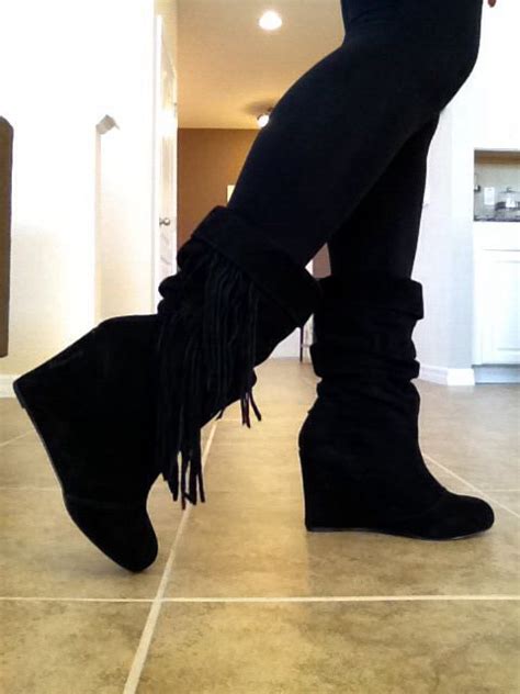 Wedge Boots Estilo De Zapatos Ropa Tacones